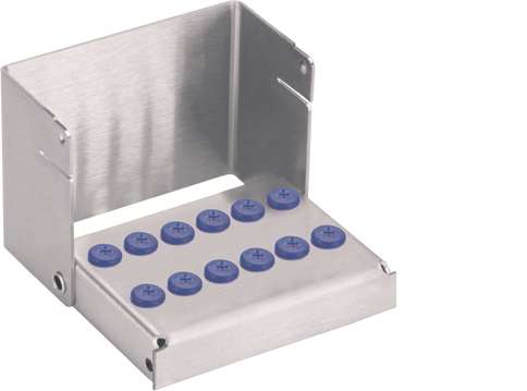 12-Hole FG/RA Stainless Steel Bur Block - 9933L3 | Komet