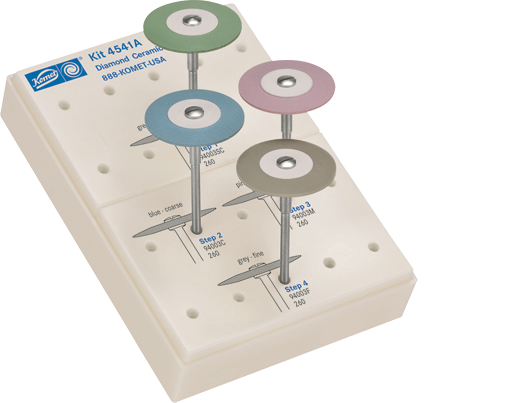 Komet USA | Laboratory| Kits | Knife Edge Diamond Ceramic Polisher Kit