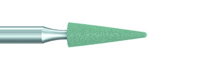 DCB12MA | Green Conical Pointed Lab Stone | Komet