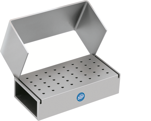 40-Hole Anodized Aluminum Bur Block - A701S | Komet USA